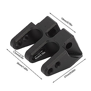 RC Crawler Link Riser Mount, Easy to Install RC Rear Upper Link Riser CNC Machining Aluminum Alloy for Axial SCX10 III AXI03006 AR45P 1/10