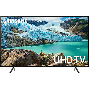 SAMSUNG UN75RU7100FXZA Flat 75-Inch 4K UHD 7 Series Ultra HD Smart TV with HDR and Alexa Compatibility (2019 Model)