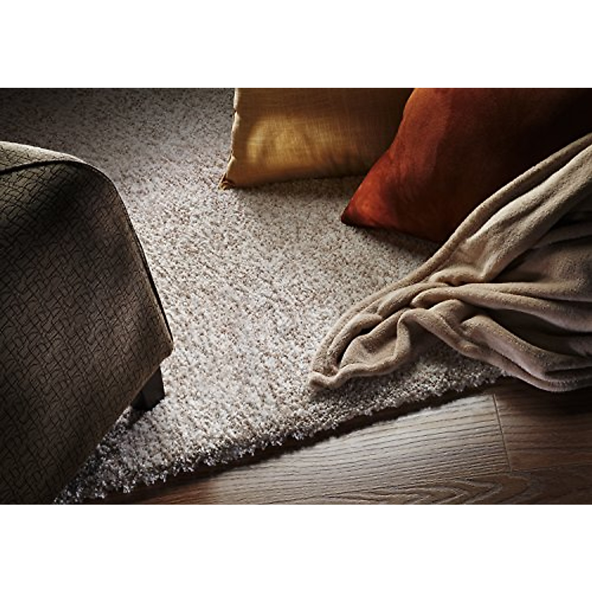 Kas 1580 Bliss 7' 6" by 9' 6" Hand-Woven Rug, Ivory Heather