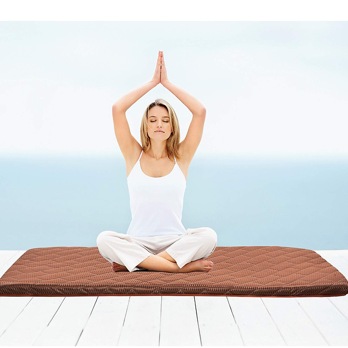 YQ WHJB Sleeping Tatami Floor Mat, Breathable Futon Tatami Mattress Pad Soft Thick Japanese for Student Dormitory Mattress-c Twin