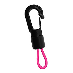 Teak Tuning Premium Complete Carrier, Pink Grapefruit Colorway - Fingerboard Hook Key Chain, Stretchy Nylon - Made in The USA