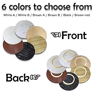 Round Lazy Susan Turntable For Dining Table, Ø 20-39 Inch Wooden Tabletop Rotating Plate, 360 ° Smooth Rotation Table Service Tray With Silent Bearing Base
