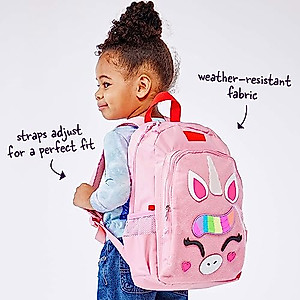 Highlights Customizable Critter Creator 15" Backpack Set for Kids with 15" Pink Backpack, Insulated Lunch Box, and Leakproof Water Bottle, For Boys and Girls Ages 3+