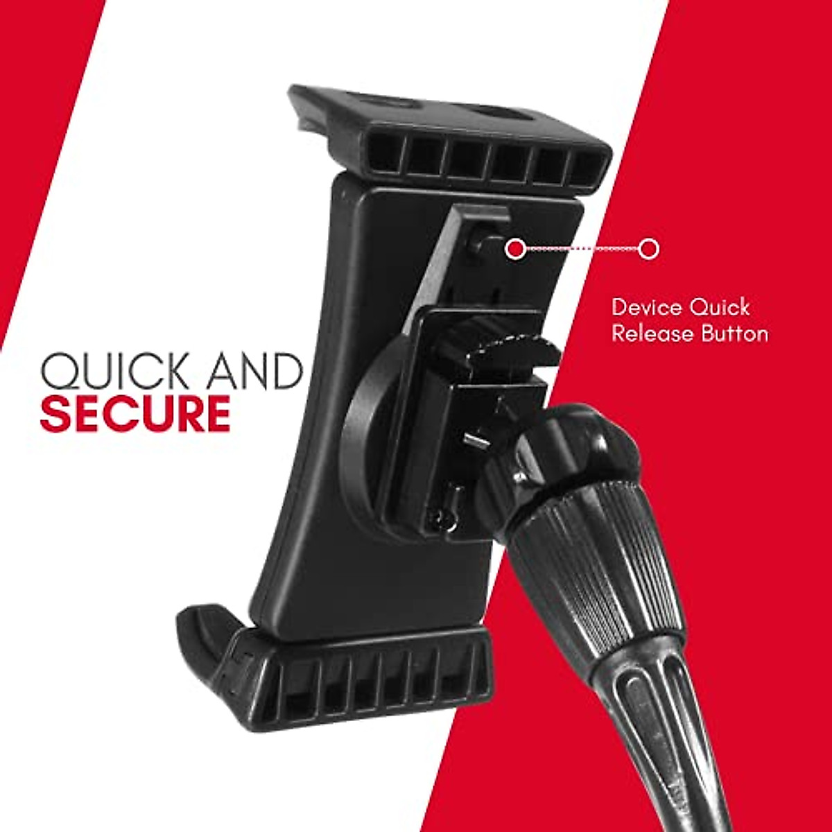 Cup Holder Tablet Mount, Macally iPad Cup Holder Car Mount - 12" Flexible Gooseneck iPad Car Mount - Tablet Holder for Truck, Car, and Vehicle - iPad Stand for Car - For Pro / Air / Mini, Smartphones