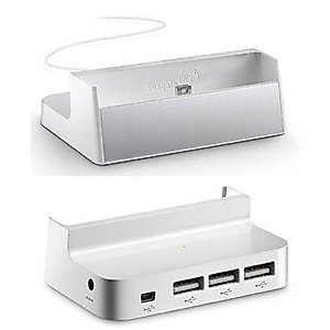 Seagate FreeAgent Go Dock+ with 3 Powered USB Ports 100563416 (White)