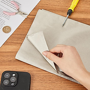 GORGECRAFT 514 * 1106mm Emf Protection Fabric Faraday Fabric Polyester EMI Rf & RFID Shielding Copper Fabric Faraday Cage Protection DIY Enclosure Wireless Shield for WiFi Cell RFID Protection