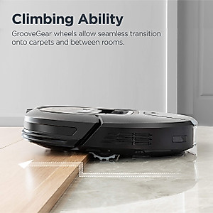 eureka Groove Robot Vacuum Cleaner, Wi-Fi Connected, App, Alexa & Remote Controls, Self-Charging, NER300 , Black