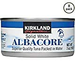 Kirkland Signature Solid White Albacore Tuna Cans - 8 Pack (7 ounce)