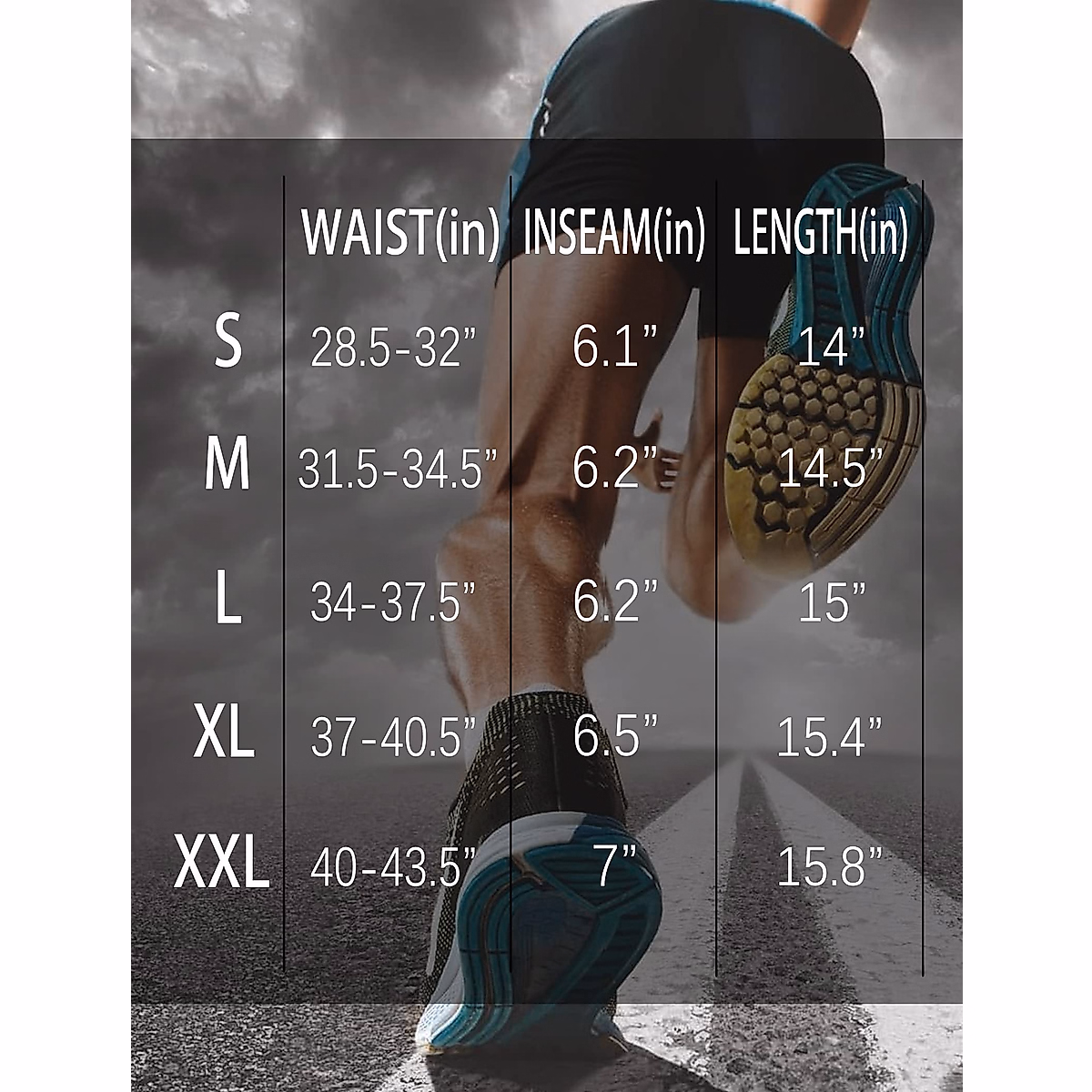 TELALEO 5 Pack Compression Shorts for Men Spandex Sport Shorts Athletic Workout Running Performance Baselayer Underwear Black/Double Blue/Double Gray M