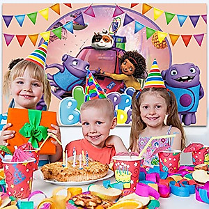 Home Movie Party Supplies, Home Movie Party Decorations Happy Birthday Party Banner Home Movie Party Backdrop for Boys Girls Baby Shower
