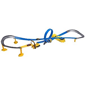 Metal Machines Construction Destruction Track Set Playset with Mini Racing Cars by ZURU Cars Play Set Compatible with Other Brands