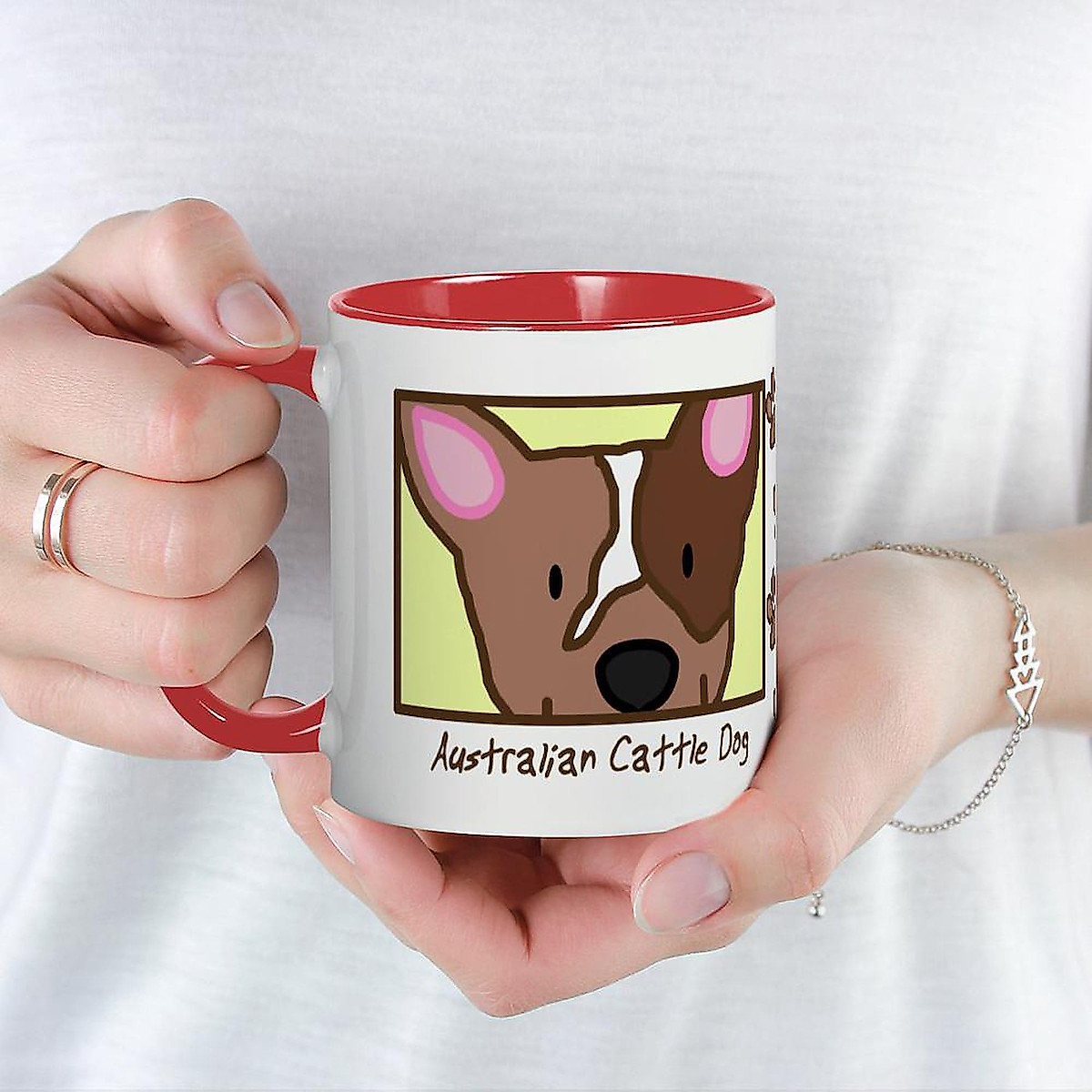 CafePress Anime Red Heeler Mug Ceramic Coffee Mug, Tea Cup 11 oz