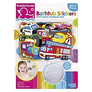 4M Foam Bathtub Stickers with Mesh Bag, Assorted (3843)