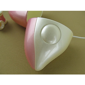 Happylifehere White Pink Hair Band Set Maid Ears Hand Made Anime Cosplay Prop Gift