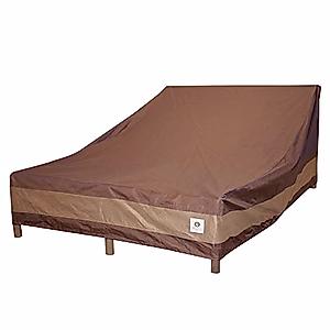 Duck Covers Ultimate Waterproof Patio Double Wide Chaise Lounge Chair Cover, 80 Inch
