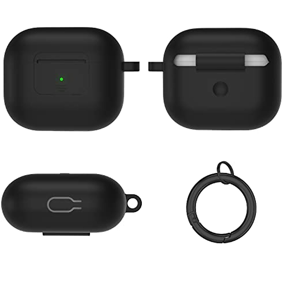 FUNLINK for Airpods 3rd Generation Case, [Upgrade Secure Lock] AirPods 3 Case Cover Shockproof Silicone Skin Protective Case for Apple Airpod Gen 3 with Keychain
