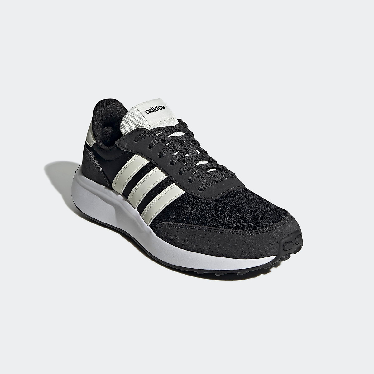adidas Women's Run 70s Shoes, Black/Off White/Carbon, 8