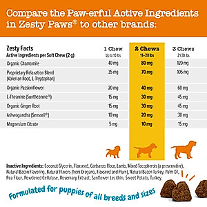 Zesty Paws Puppy 8-in-1 Multivitamin Soft Chews + Puppy Calming Soft Chews