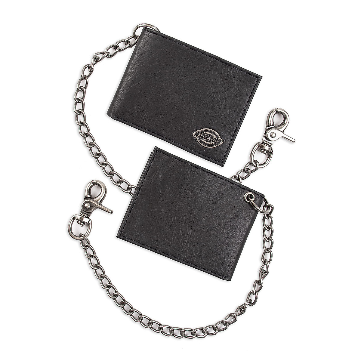 Dickies Men's Bifold Wallet-High Security with ID Window and Credit Card Pockets, Classic Black, One Size