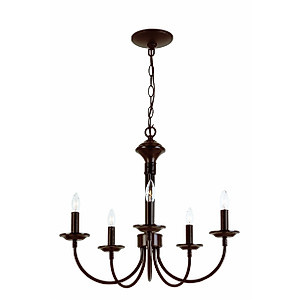 Bel Air Lighting TG9015 ROB Traditional Five Chandelier Outdoor-Post-Lights, Bronze/Dark