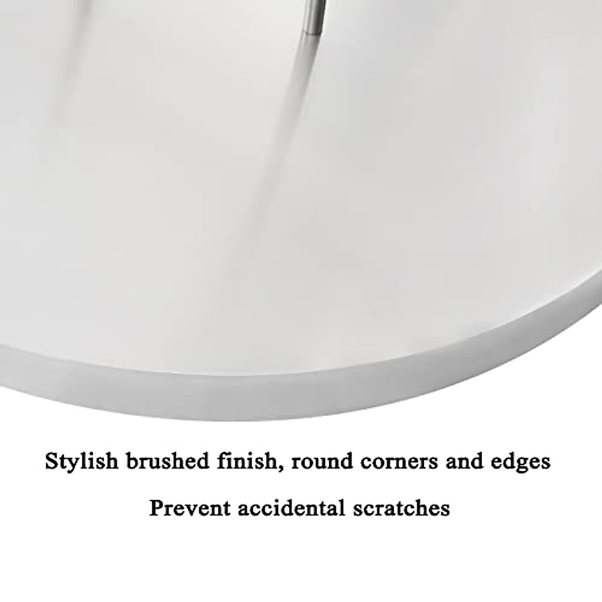 Stainless Steel Fire Pit Cover, 22 in 1.2 mm Thickness Fire Pit Burner Cover w/Handle, for Round Drop-in Fire Pit Burner Pan, Prevent Sparks, Keep Animals & Moisture Out (Round, 22 in)