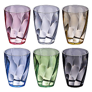 cici store Acrylic Drinking Glasses Unbreakable Plastic Wine Champagne Glasses Shatterproof Water Tumblers Drinking Cup for Bar shatterproof tumblers drinking glasses