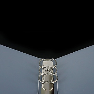 WDONAY 2 Pcs Translucent 6-Rings Binder Protector Cover Plastic Binder Protector Covers A5 Refillable Loose Leaf Folders Shell with Rubber Bands (6.89" x 9.45")