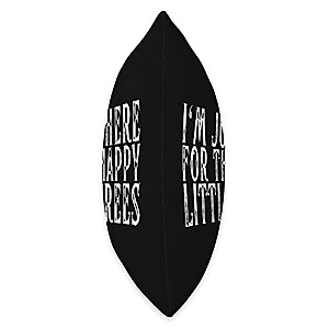 Funny Happy Little Trees Shirts I'm Just Here for The Happy Little Trees Painting Art Gift Throw Pillow, 16x16, Multicolor