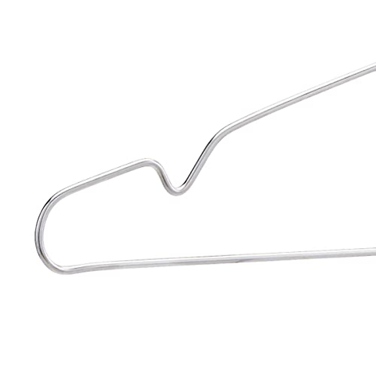 Amazon Basics Stainless Steel Clothes Hangers, 50-Pack, Silver