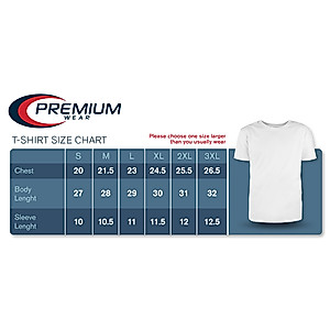 Premium Wear Men's Moisture Wicking Athletic T Shirts Big Tees - Short Sleeve - Nice Navy 4XL