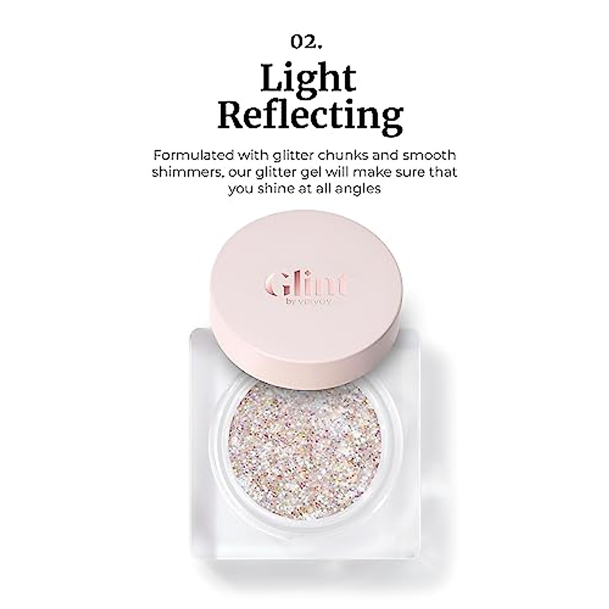 GLINT Glitter Gel, Frozen Opal (3.8g/0.13 oz) by LG Beauty - Multi-Use Body Makeup for Eyes, Cheeks, Body, and Hair. Rich Pigment, Long-Lasting Sparkle/Glitter for Party, Festival