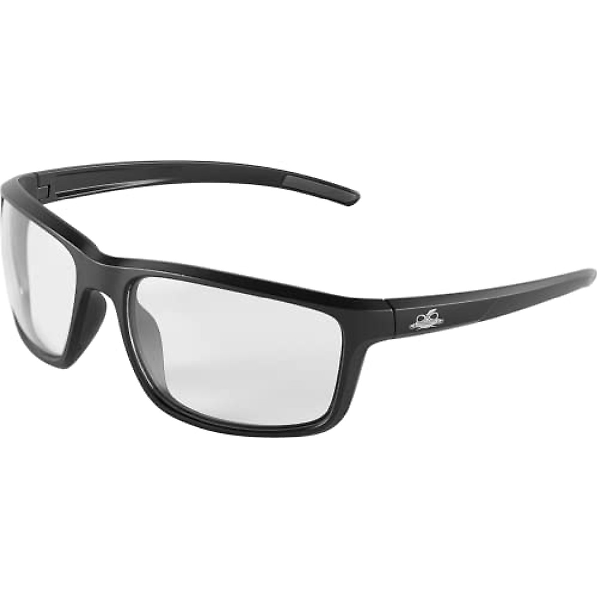 Bullhead Safety Glasses Pompano with Clear Anti Fog and Scratch Resistant Lenses, Polycarbonate Protective Eyewear with UV Protection, Comfortable and Lightweight, Matte Black Frame