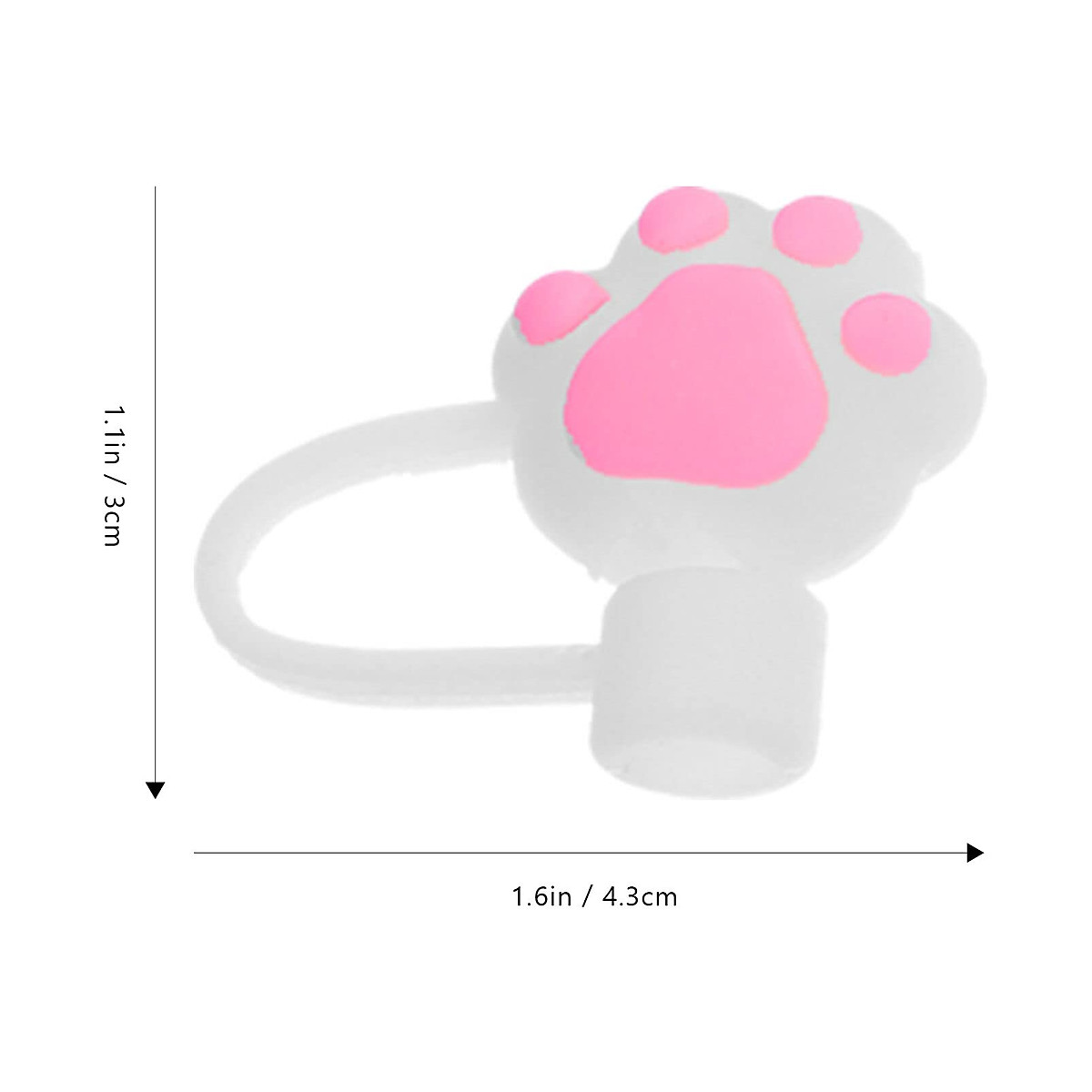 SOLUSTRE 6pcs Straw Cap Sun Straw Tips Cover Drinking Straw Tips Lid Reusable Straw Tips Lids Cartoon Straw Plugs Straw Covers Cap Straw Tip Caps Decorate Glass Girl