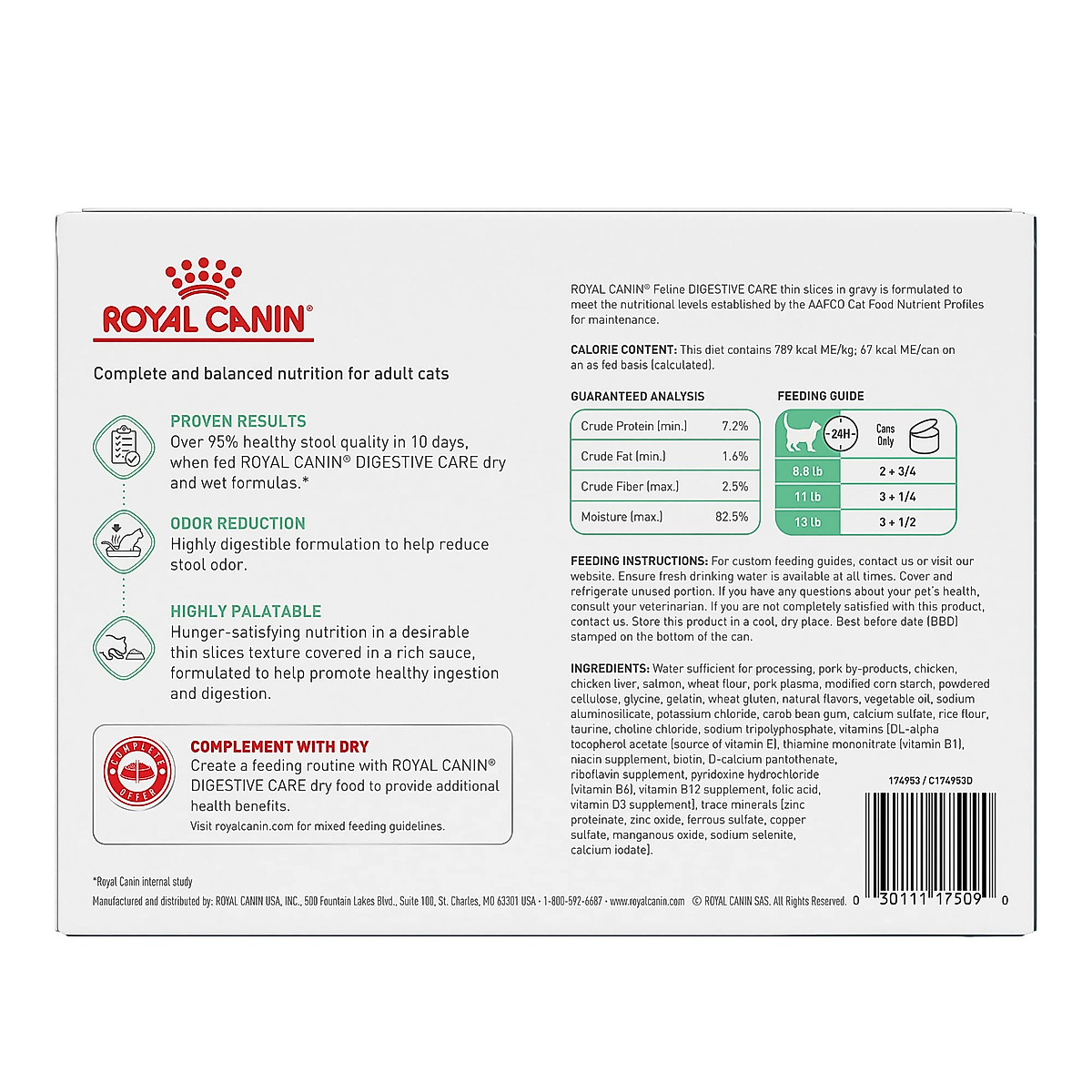 Royal Canin Digestive Care Thin Slices in Gravy Wet Cat Food, 3 oz can (12-count)