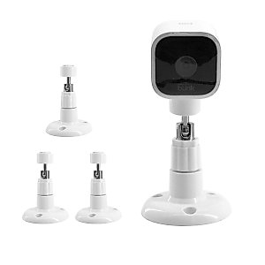 Blink Mini Camera Wall Mount, ALLICAVER 360 Degree Swivel Ceiling Mount for Both Blink Camera, Blink Mini, Blink XT2 and Blink Indoor Camera Mount Bracket (3 Pack, White)