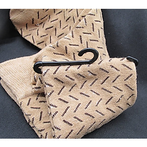 NAHANCO SH2-100 Plastic Sock Hangers, Curved Bar, 3 7/8", Black (Pack of 100)