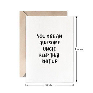 Funny Birthday Card For Uncle, Unique Uncle Christmas Father’s Day Retirement Greeting Card Gift