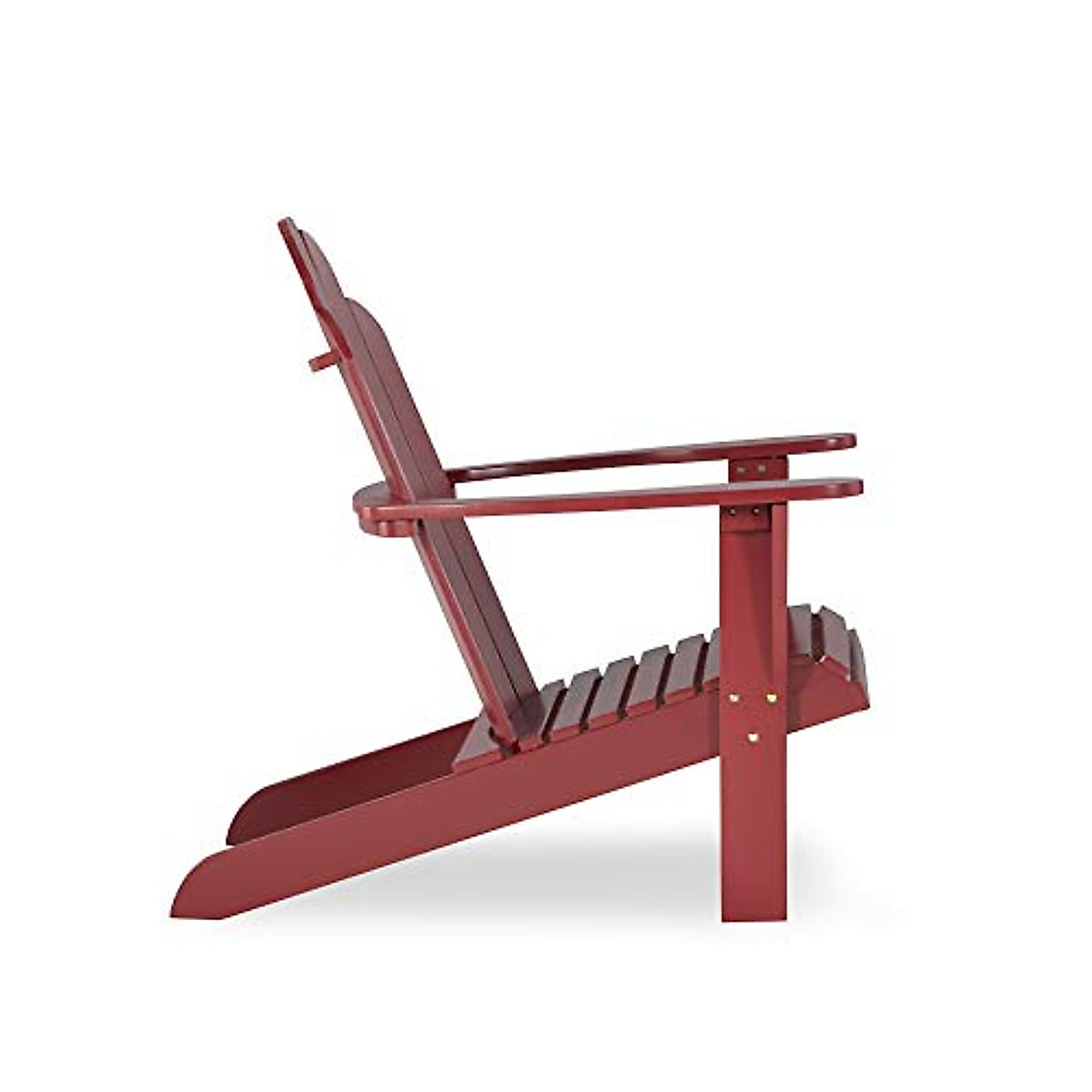 Linon Red Adirondack Chair, 30.4" W x 37.6" D x 37.8" H