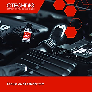 Gtechniq - C4 Permanent Trim Restorer - Restores Faded Trim to New Condition; Exceptionally Thin Optically Clear Film, Protective Durable Coating for Up to 2 Years (15 milliliters)