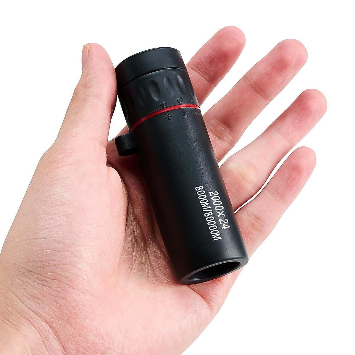 Mini Monocular Telescope Focusing Optical Binoculars Waterproof and Non-Slip Monoculars for Adults, Black