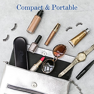 BICAREE Eyelash Extension Tweezers for Isolation & Classic Lashes, Stainless Steel Precision Tweezers (Straight, Blue)