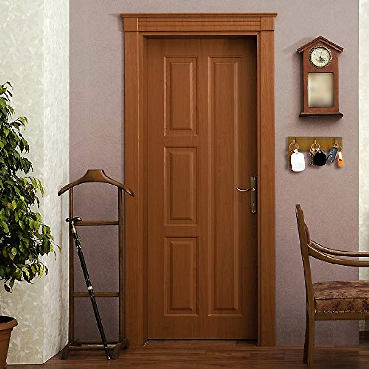 Picowe Key Holder for Wall Decorative, Adhesive Stainless Steel Key Hooks, Key Hanger Key Organizer for Wall, Towel Hook Coat Hanger for Kitchen Bathroom Mudroom Hallway Entryway(Three Rows,Golden)