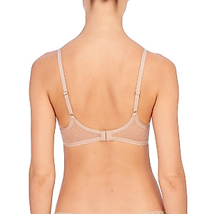 Natori Women's Sheer Jacquard Contour Underwire Bra, Café, 32D
