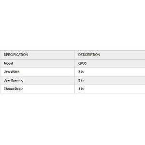 Palmgren 12321 QV30 Quick Vise, 3.0-Inch