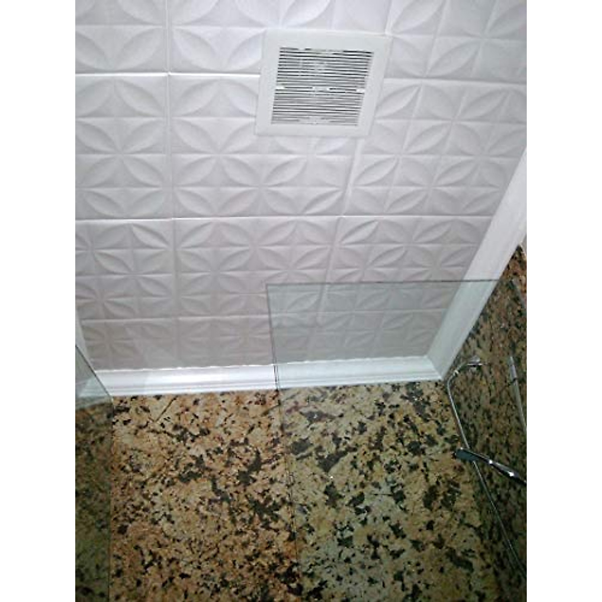 A La Maison Ceilings R103 Perceptions Foam Glue-up Ceiling Tile (256 sq. ft./Covers), Pack of 96, Plain White