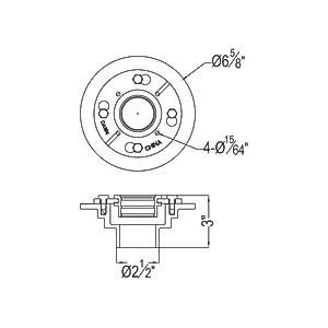 Dawn SDB060205 Shower Drain Base, Black