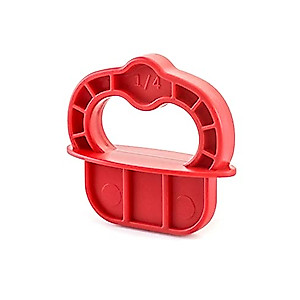 QWORK Deck Board Jig, 12 Pcs 1/4" Gap Deck Board Spacer Rings for Pressure Treated, Composite, PVC, Plank