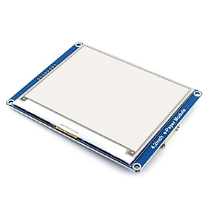Three Color 4.2inch E-Ink Display Module (B),400x300 Resolution 3.3V/5V Red Black White E-Ink Display Epaper Module for Raspberry Pi/Arduino/STM32 SPI Interface,Support Full Refresh
