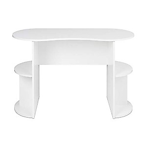 Prepac Kurv Compact Student Desk, White