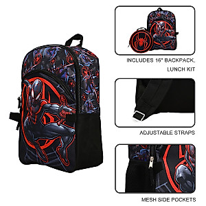 Marvel Spider-Man Miles Youth Lunch Tote & Backpack